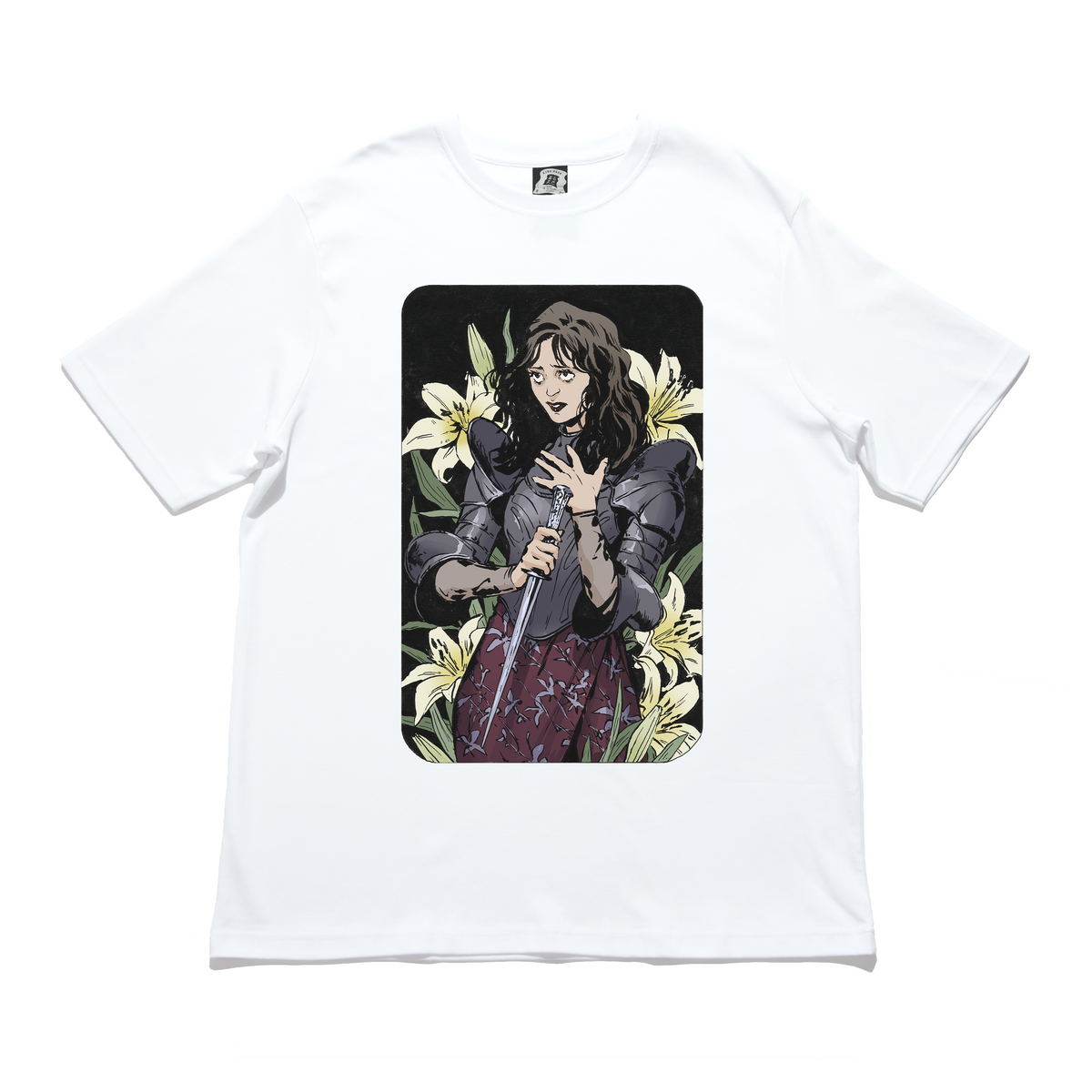 "Lilly Knight" Cut and Sew Wide-body Tee White – Kiru Made 着るまで