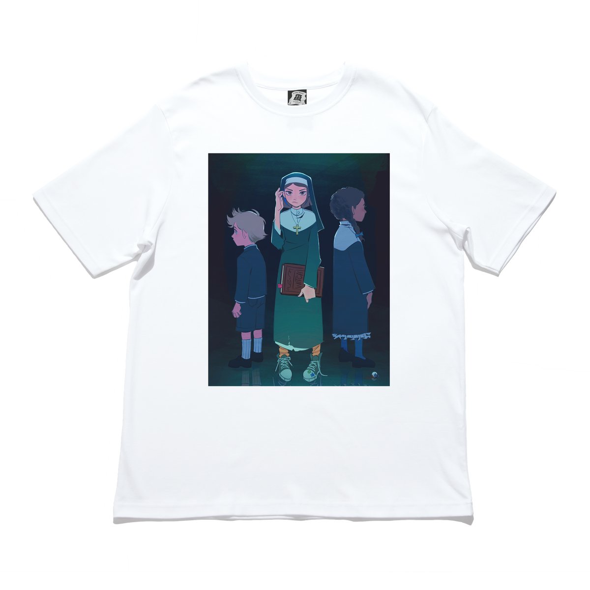 "Monastery" Cut and Sew Wide-body Tee White – Kiru Made 着るまで