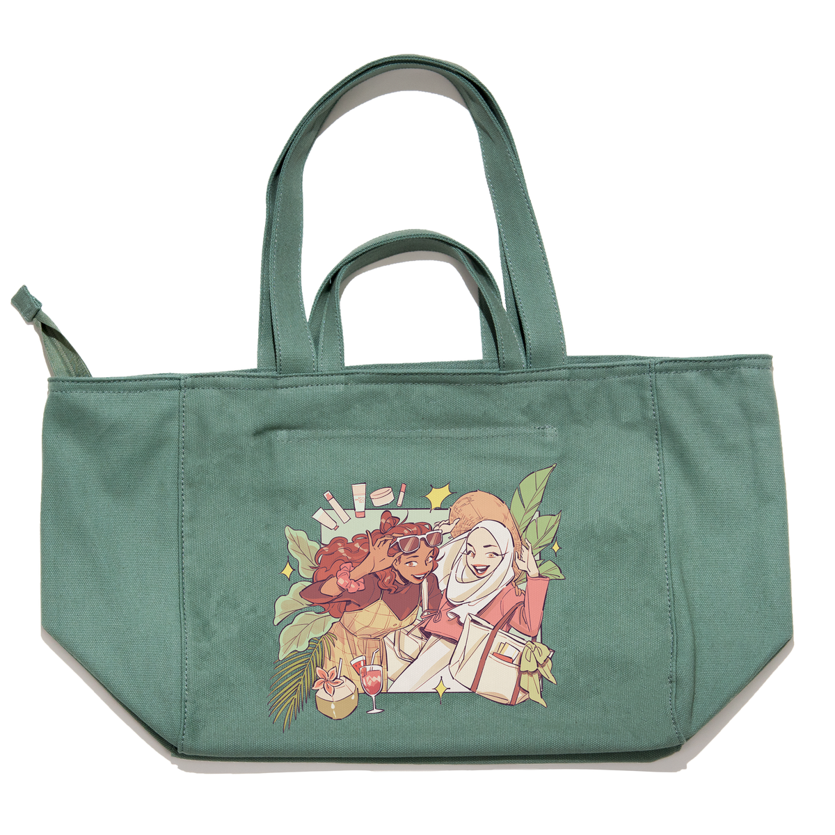 "Girl's Day Out" Tote Carrier Bag Khaki – Kiru Made 着るまで