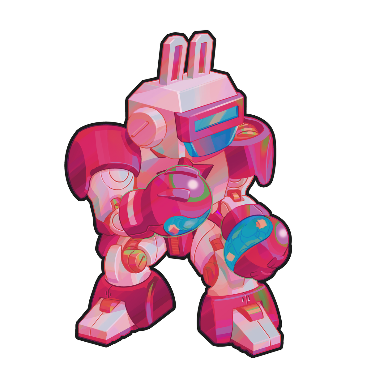 "Bunny Mecha" Rug – Kiru Made 着るまで